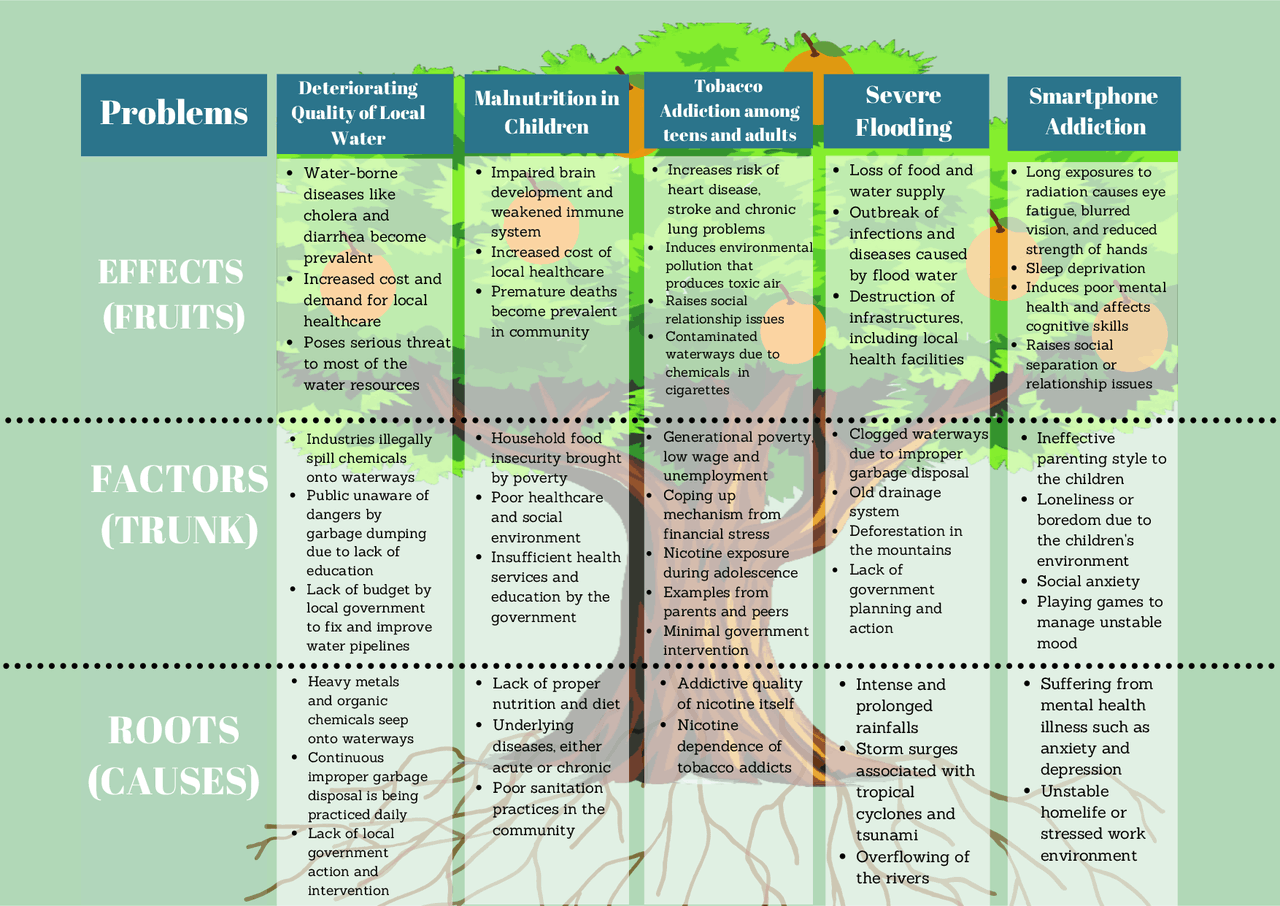 Community Health Problem Tree | Slides Public Health | Docsity