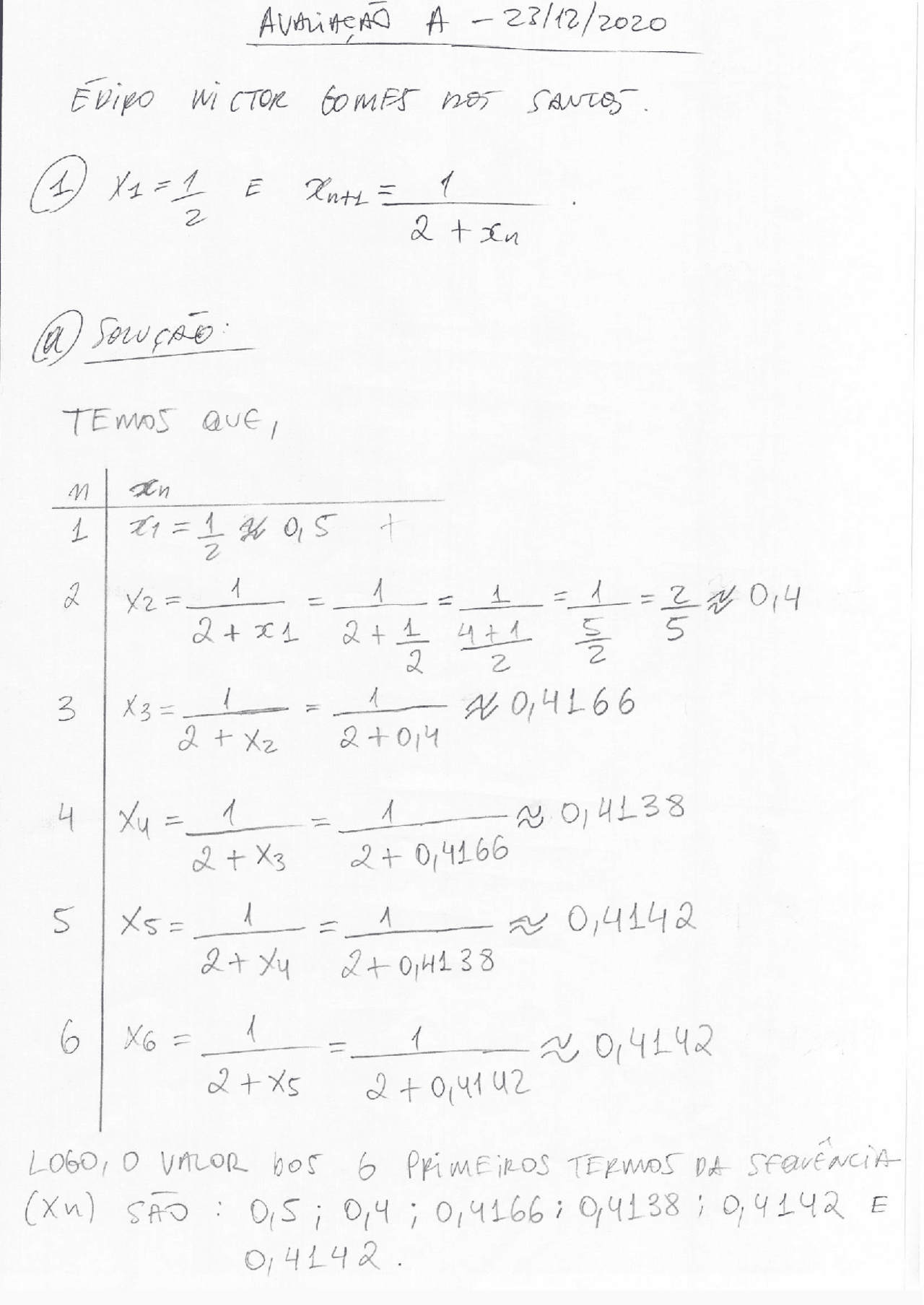 Teste Analise Real Matematica Aplicada Docsity