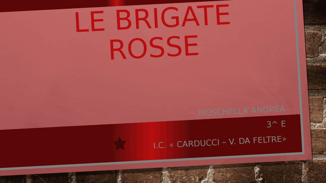 Le Brigate Rosse Ricerca Docsity