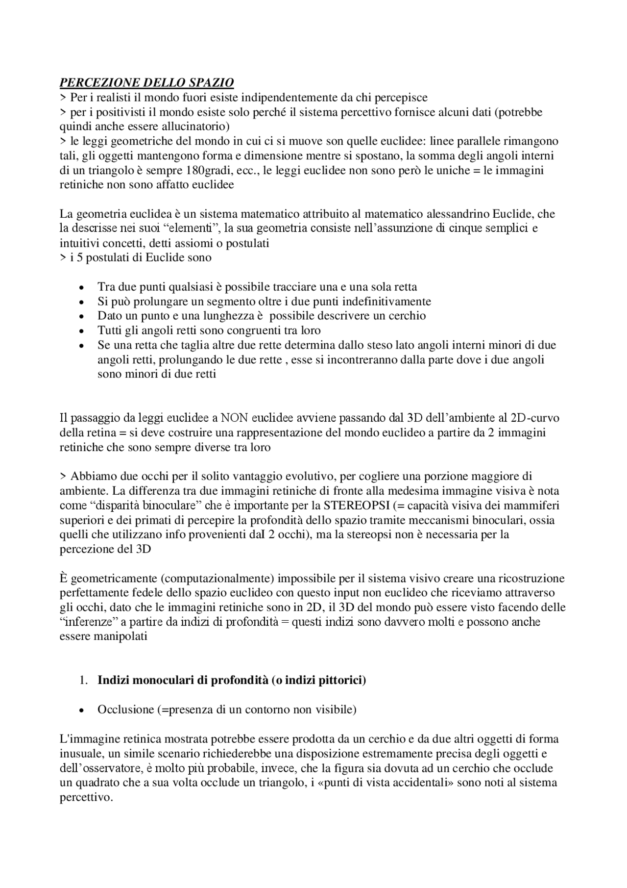 Appunti Slides Analisi Dei Processi Cognitivi Parte 3 Docsity