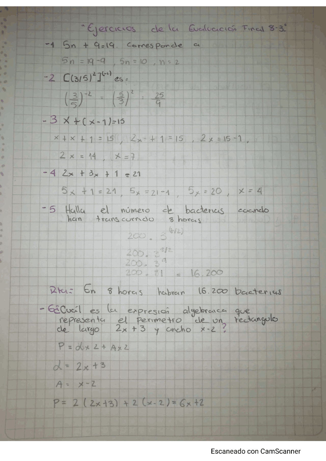 EvaluaciÓn De MatemÁticas Grado Octavo Exámenes De Matemáticas Docsity