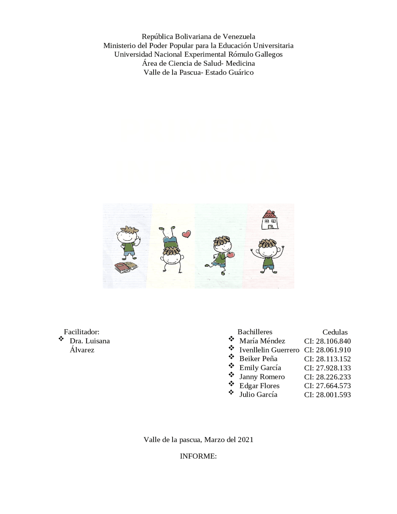 Primera Infancia Psicologia Docsity
