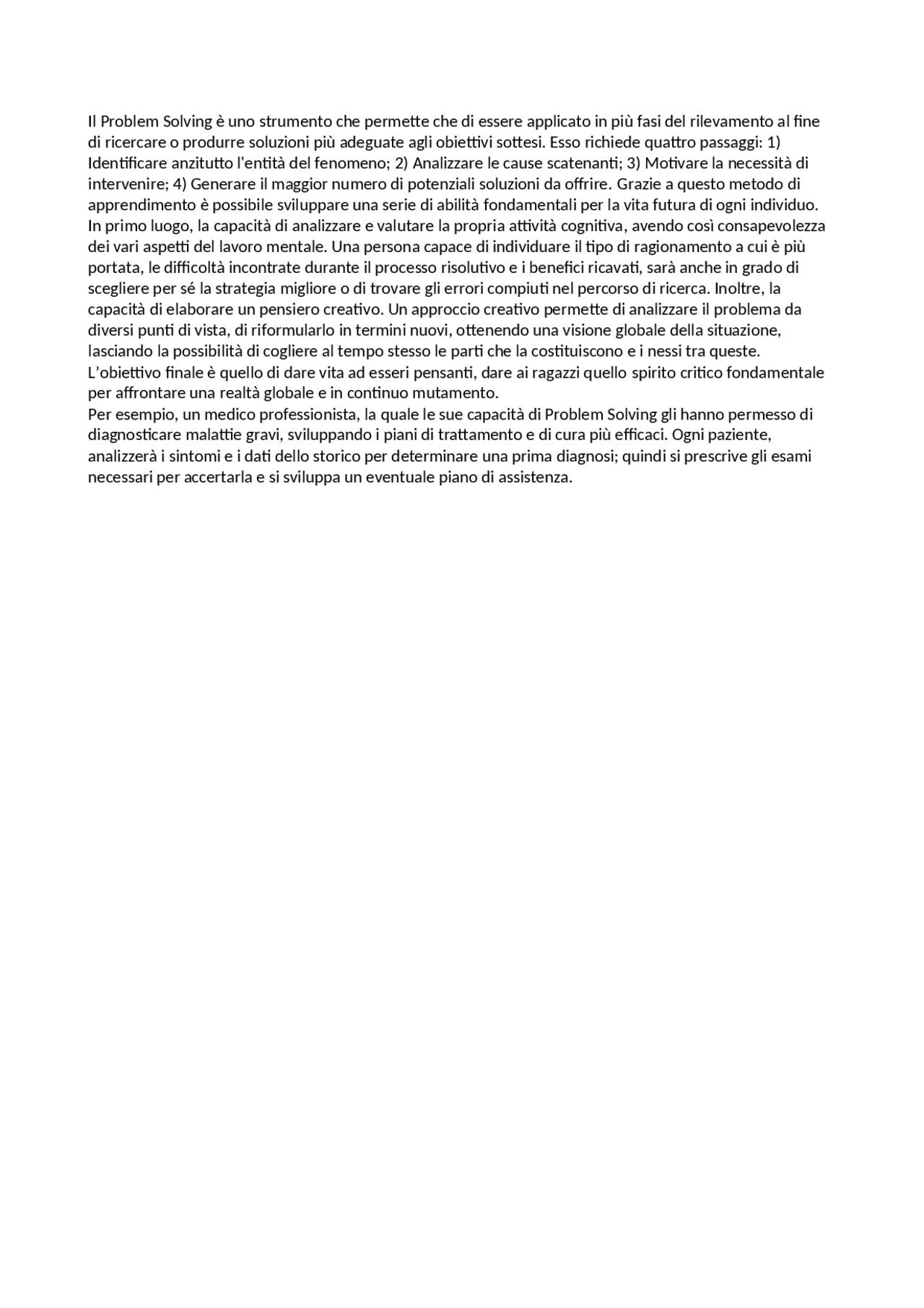 Problem Solving Modelli Psicodinamici Del Lavoro Di Rete Docsity
