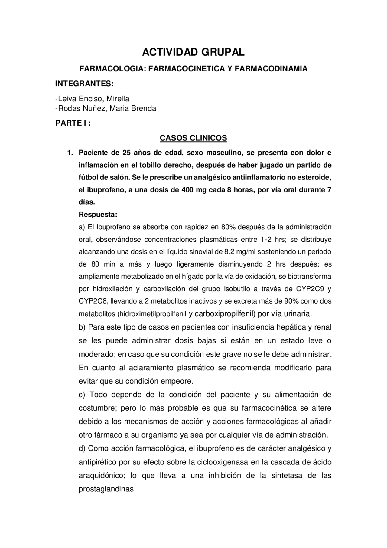 Farmacologia Y Ejercicios Resueltos Ejercicios De Farmacología Docsity