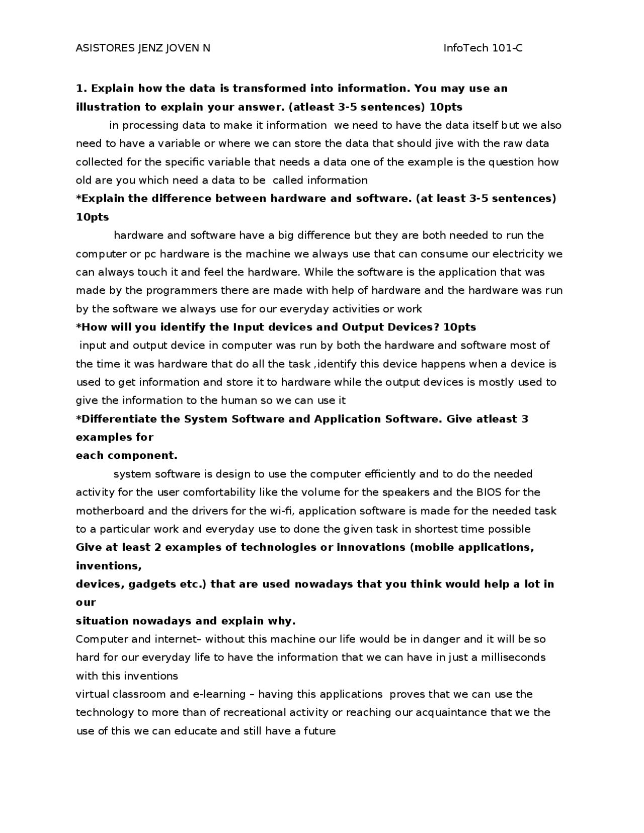 Explain how the internet works | Assignments Physics | Docsity