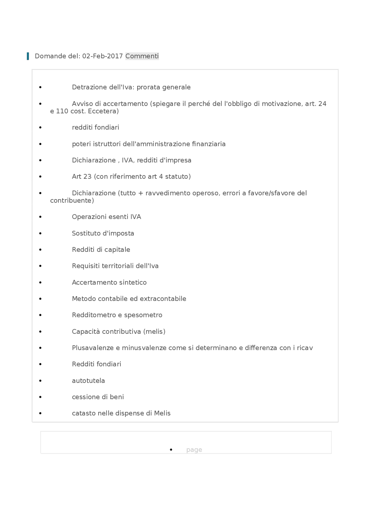 Diritto Tributariodocx Domande Esame Luiss Formulari Di Diritto