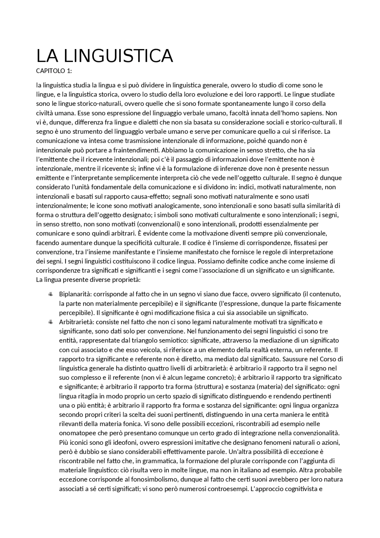 Riassunto La Linguistica Berruto E Cerruti Docsity