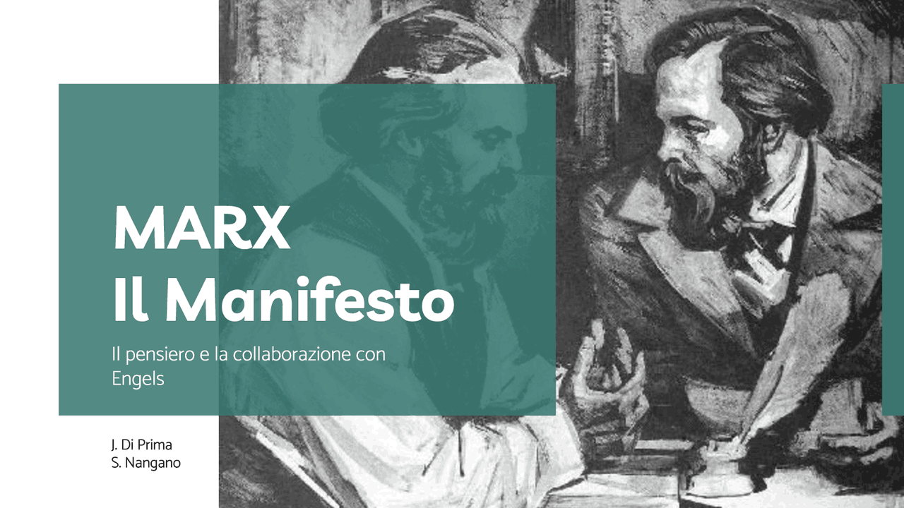 Presentazione sul Manifesto di Marx ed Engels - Docsity