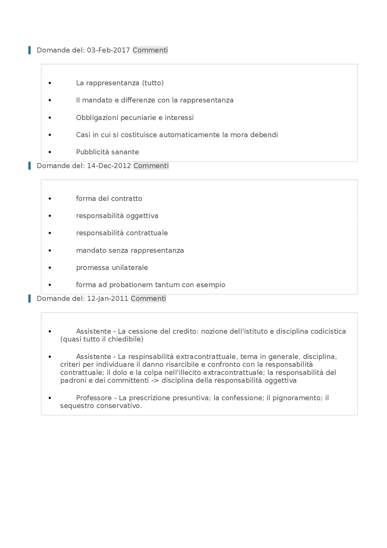 Diritto Privato2 Domande Esame Luiss Formulari Di Diritto Privato