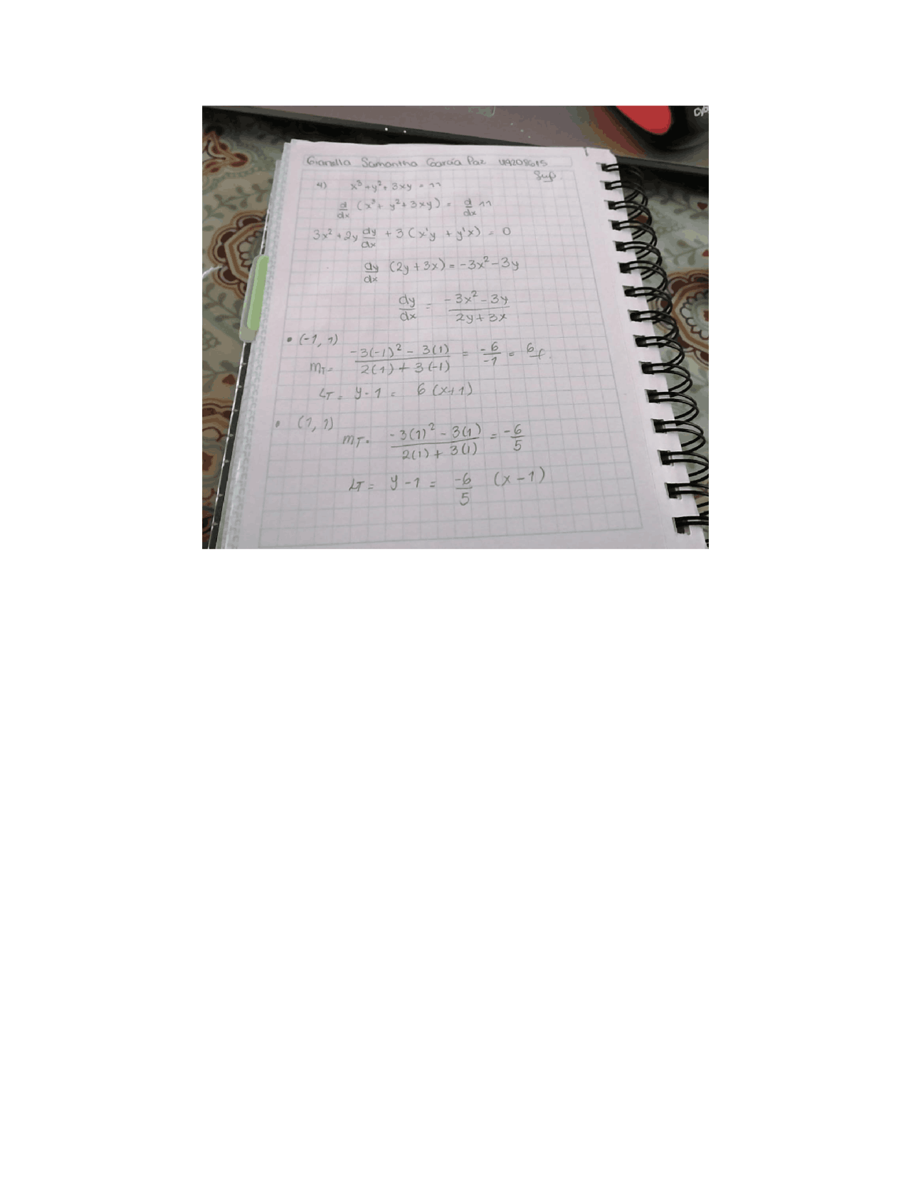 Practica Calificada 3 De Mate 1 Apuntes De Matemáticas Docsity