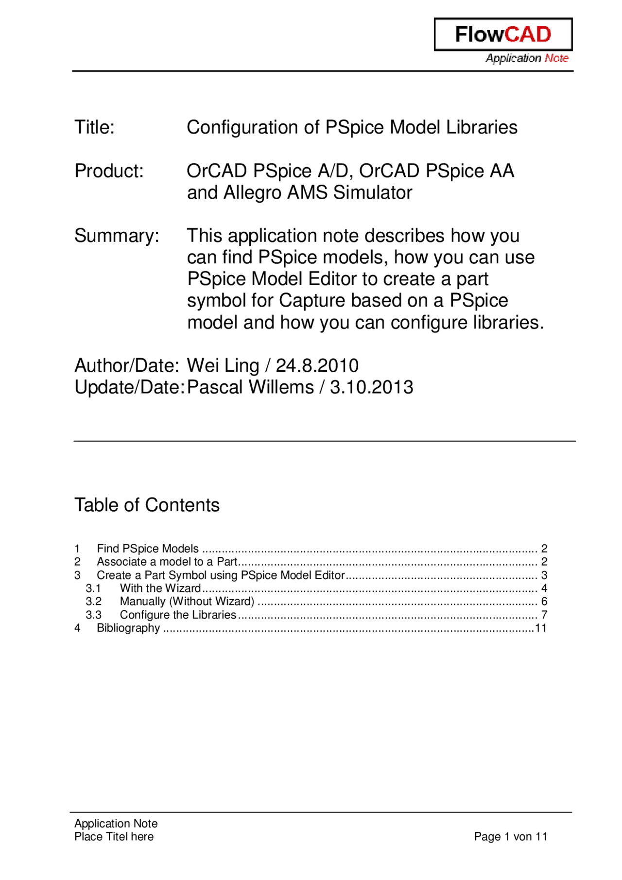 Configuring PSpice Model Libraries: A Guide for OrCAD PSpice and ...