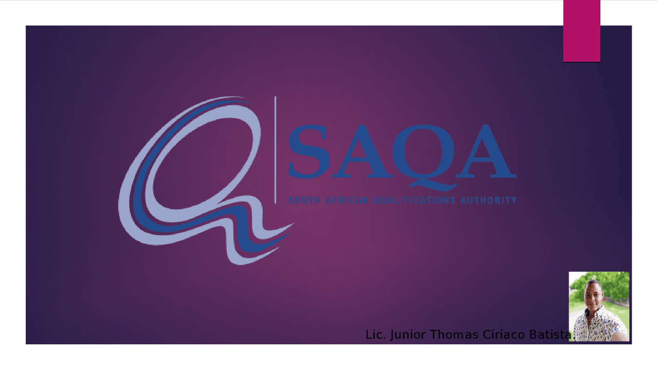 Saqa Presentacion Jr - Docsity