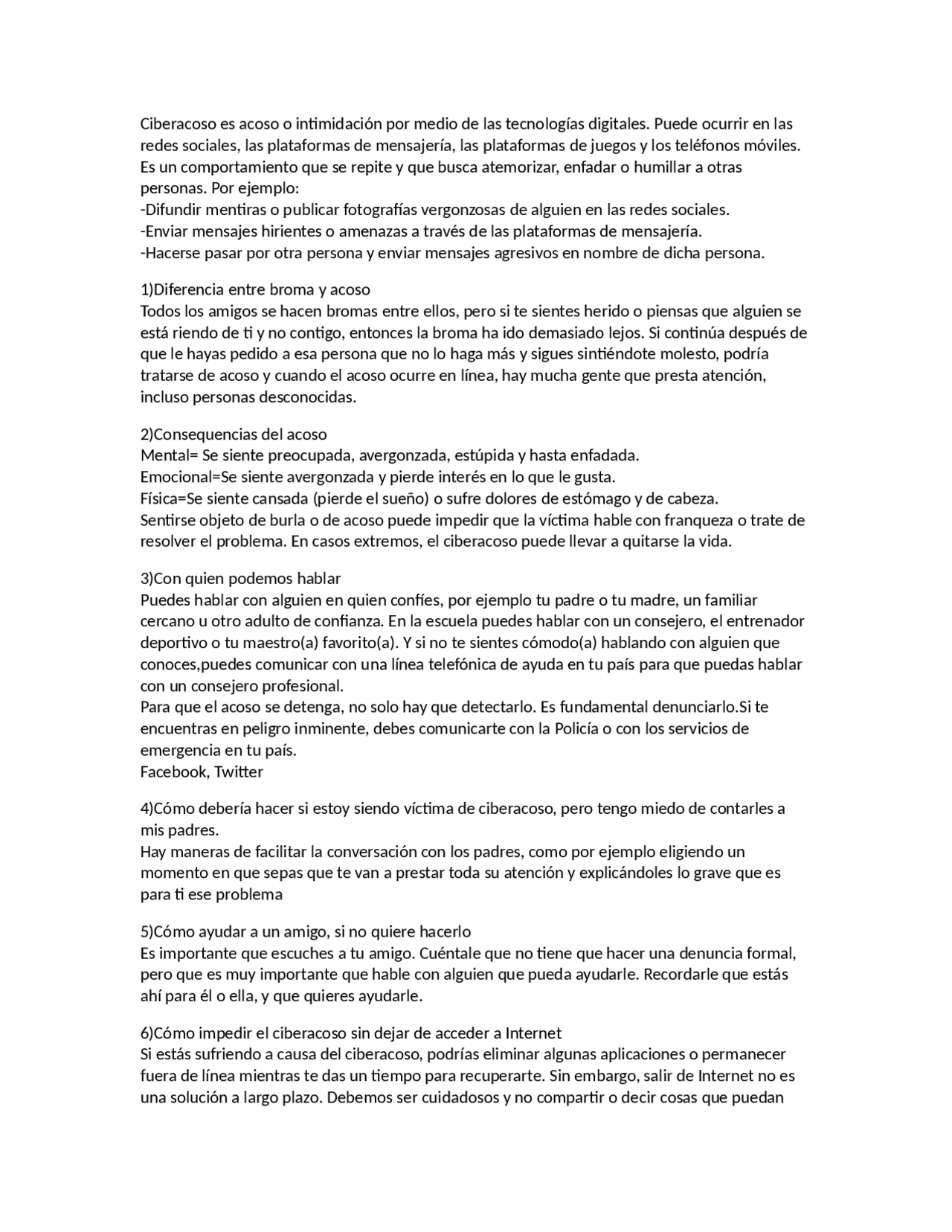 Cyberacoso Cyber Bullismo Docsity