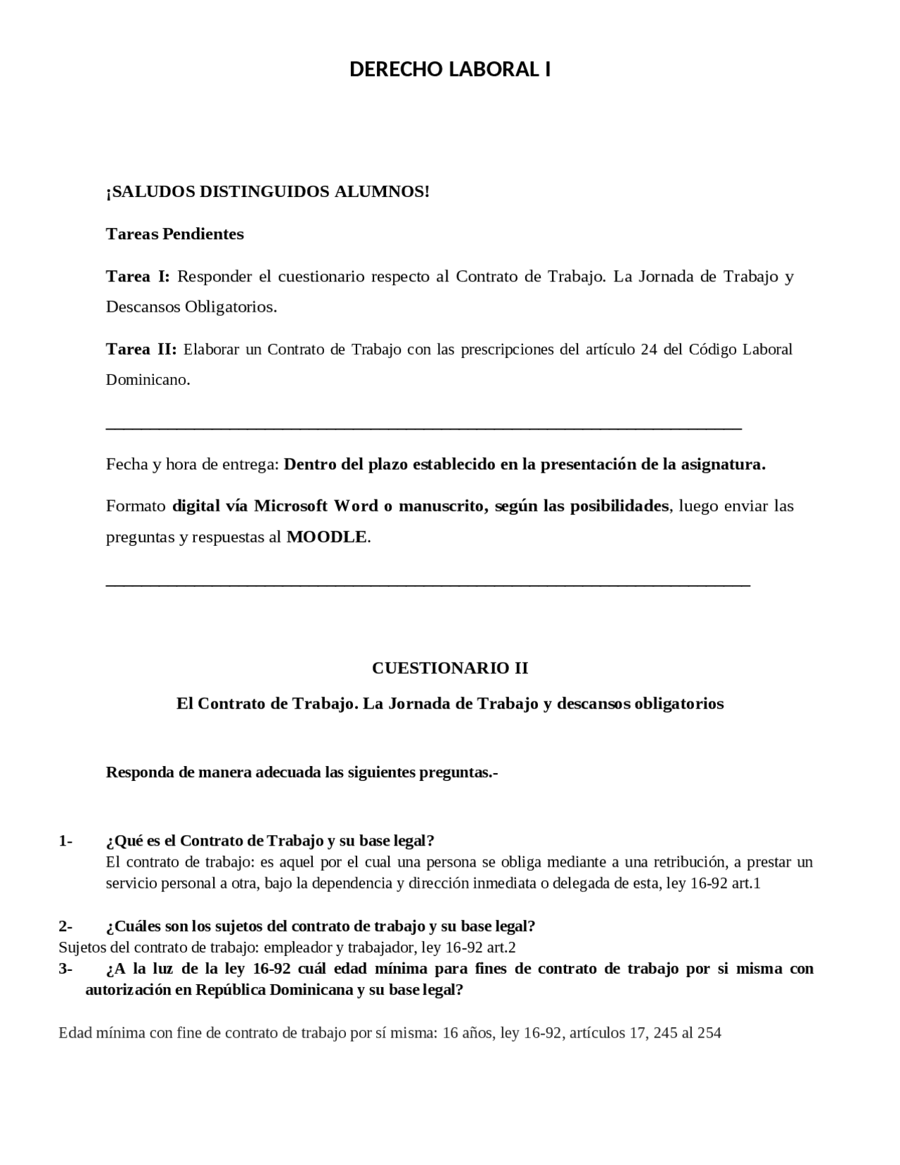 Derecho Laboral 1 Adm Docsity