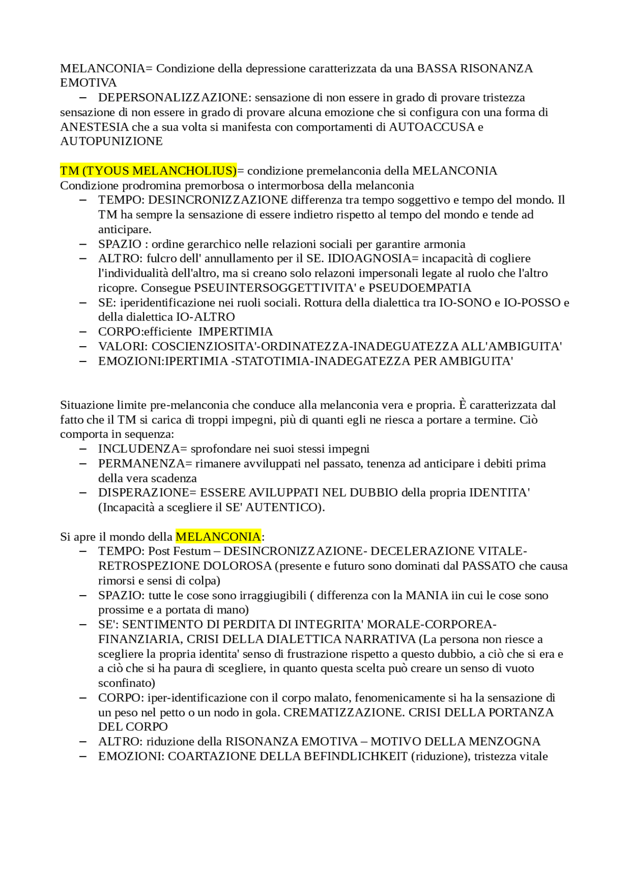 Riassunto Esame Di Psicopatologia Docsity