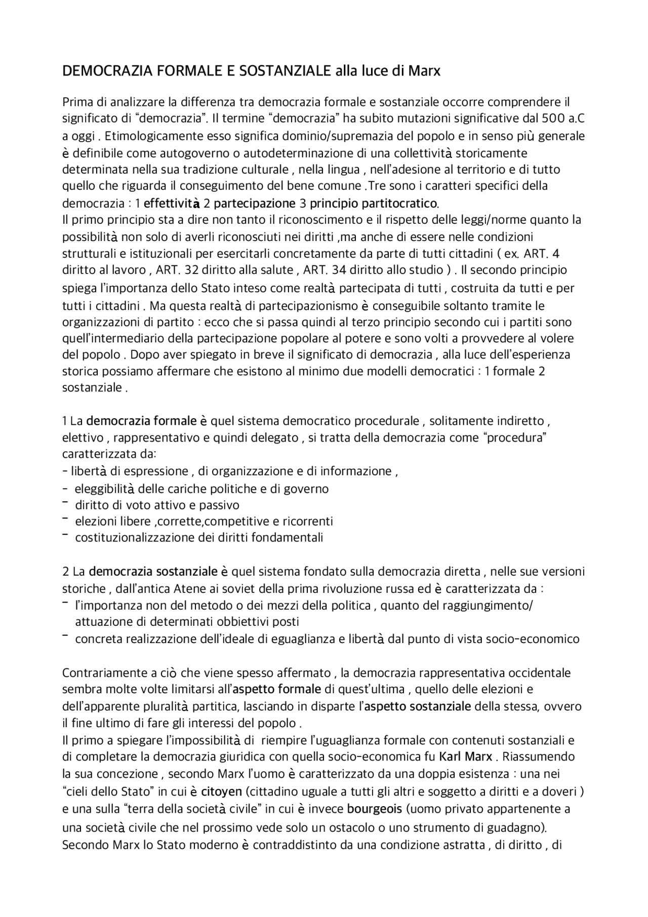 Democrazia Sostanziale E Formale Guide Progetti E Ricerche Di