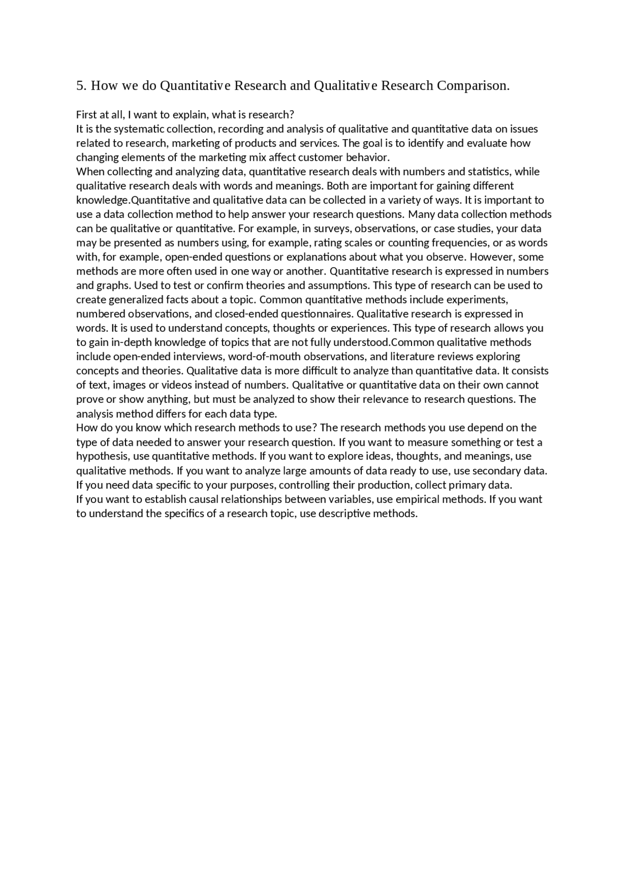 Marketing And Development Docsity