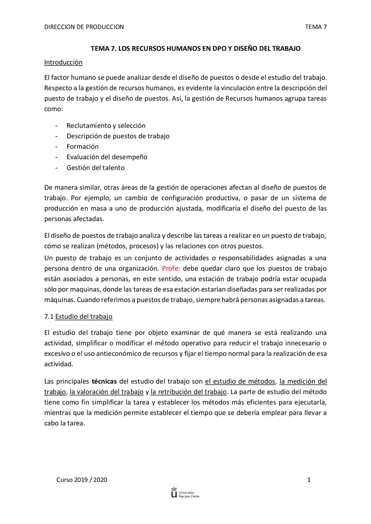 Tema 7 Dirección De Producción Docsity