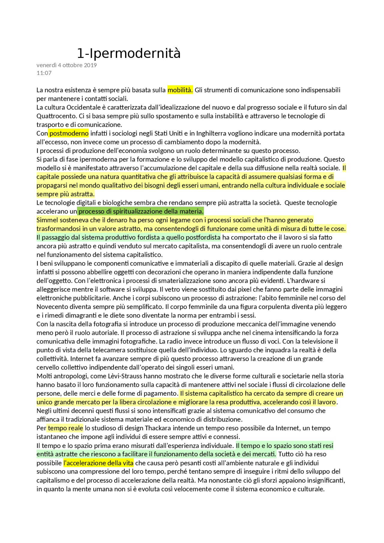 Ipermodernità Codeluppi Docsity