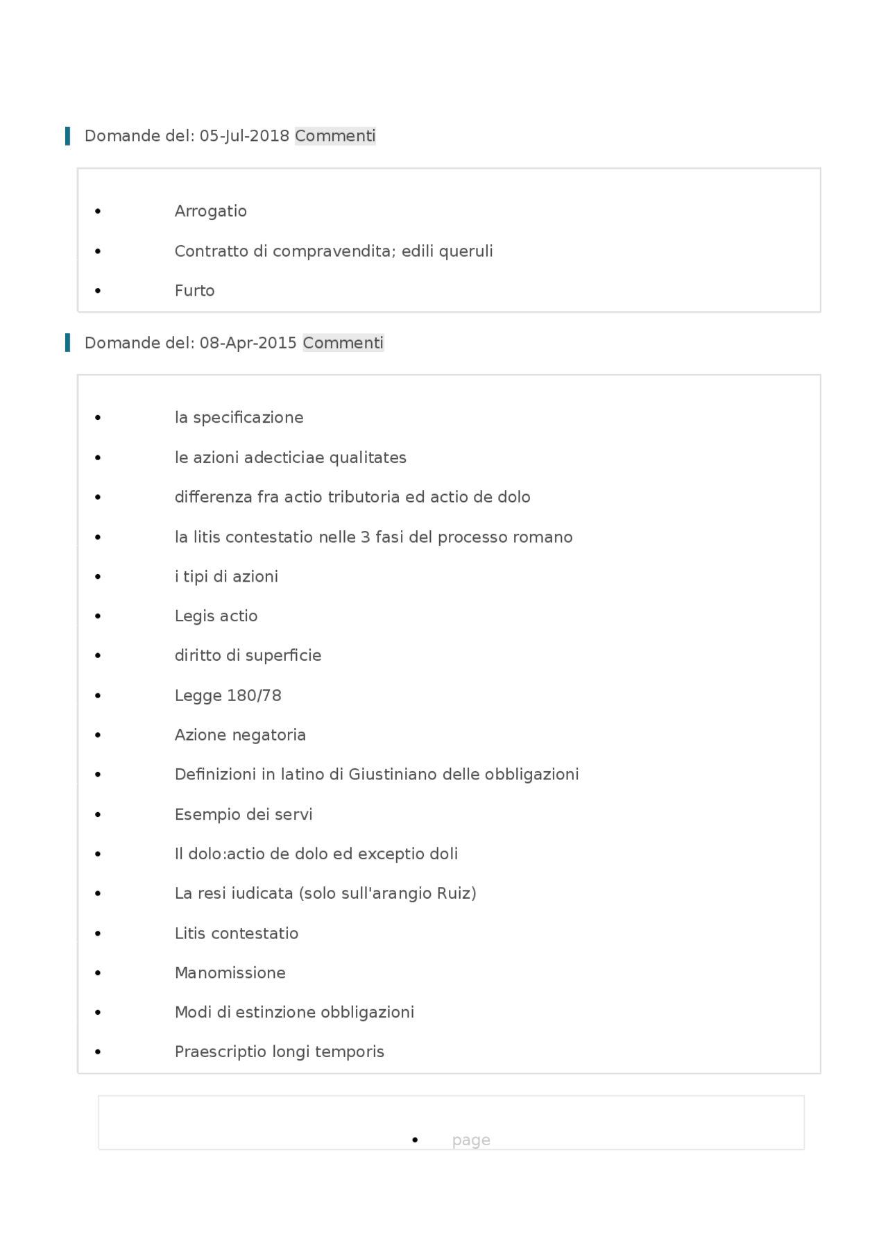 Istituzioni Di Diritto Romanodocx Domande Esame Tuscia Docsity