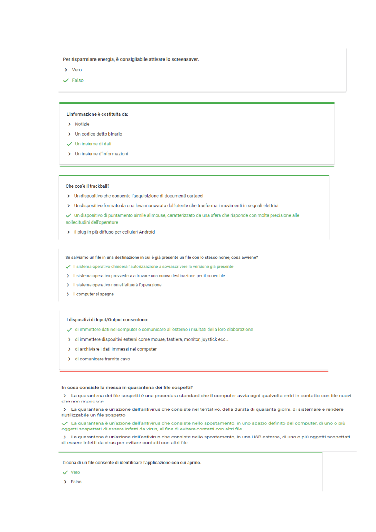 Modulo 1 Eipass Risposte Appunti Di Informatica Docsity