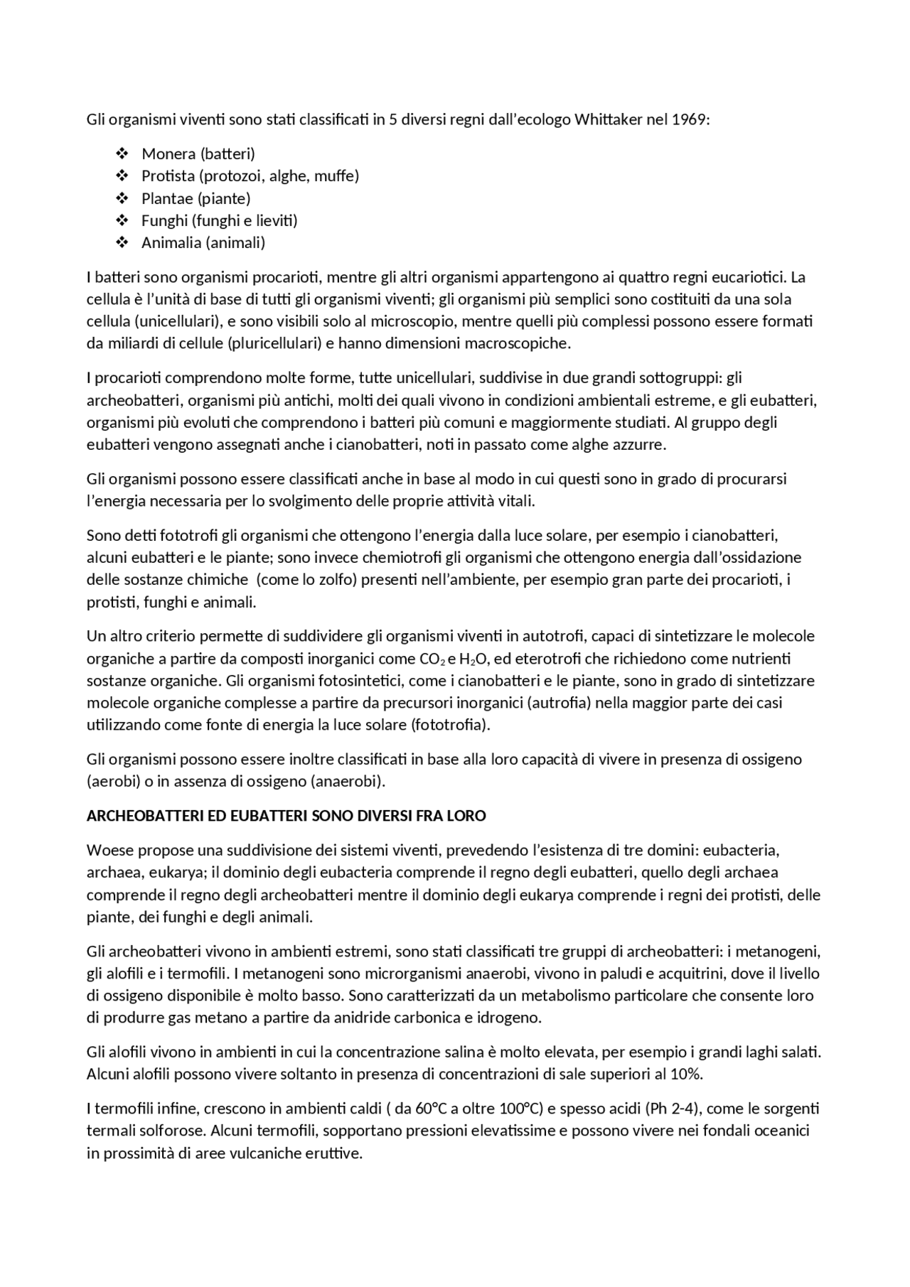Procarioti Ed Eucarioti Docsity