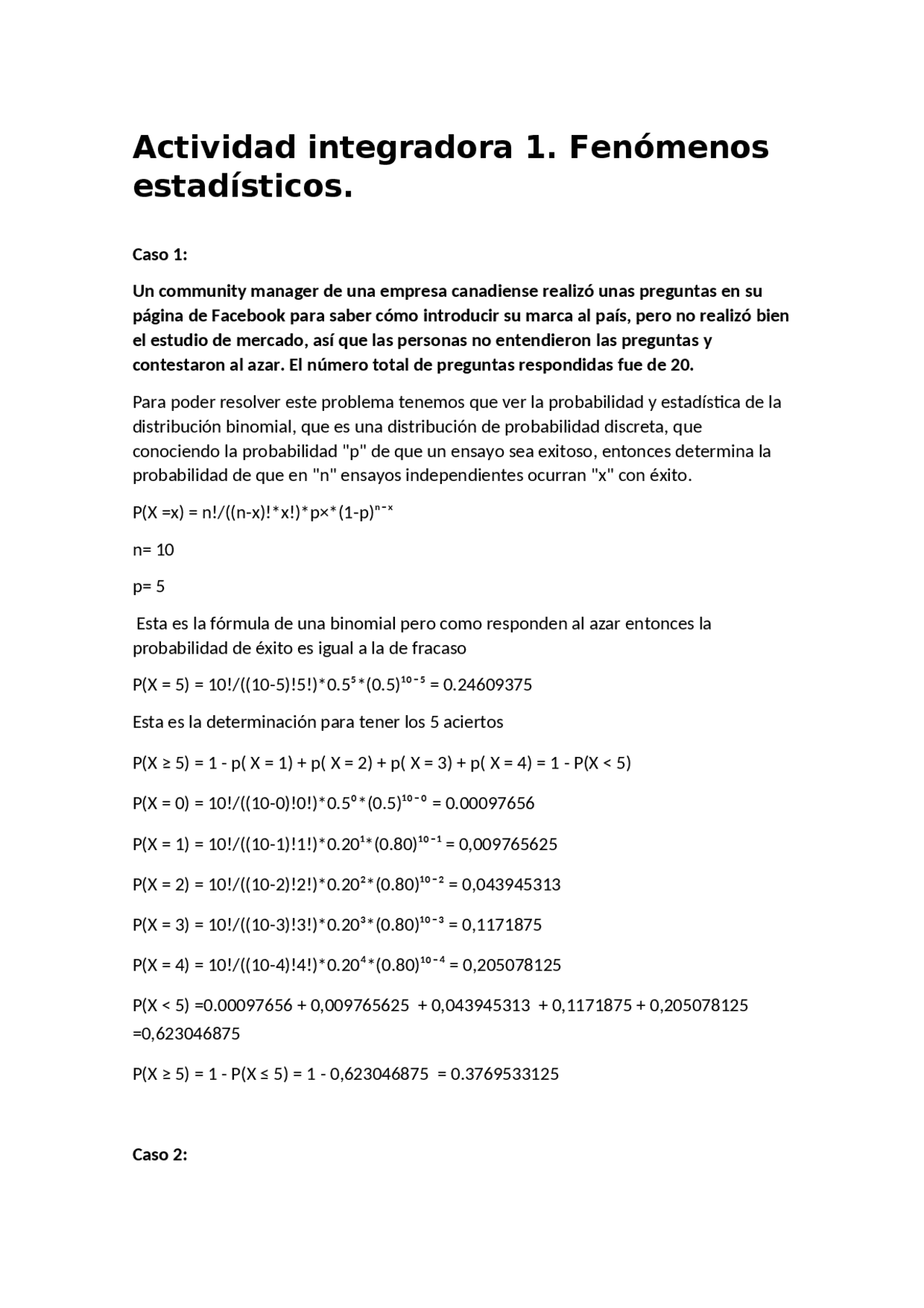 Prepa en linea-SEP: Actividad integradora 1- Modulo 17 | Ejercicios de ...