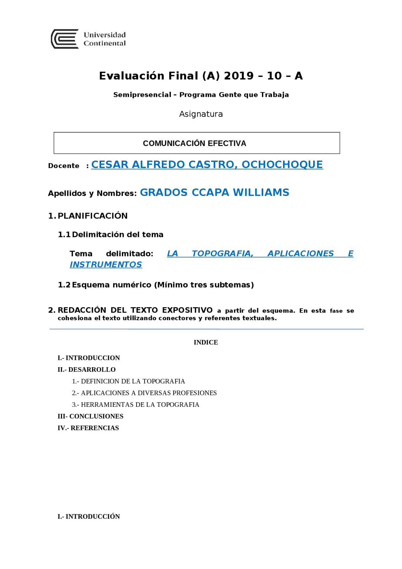 Examen Final Comunicacion Efectiva Exámenes De Comunicación Docsity