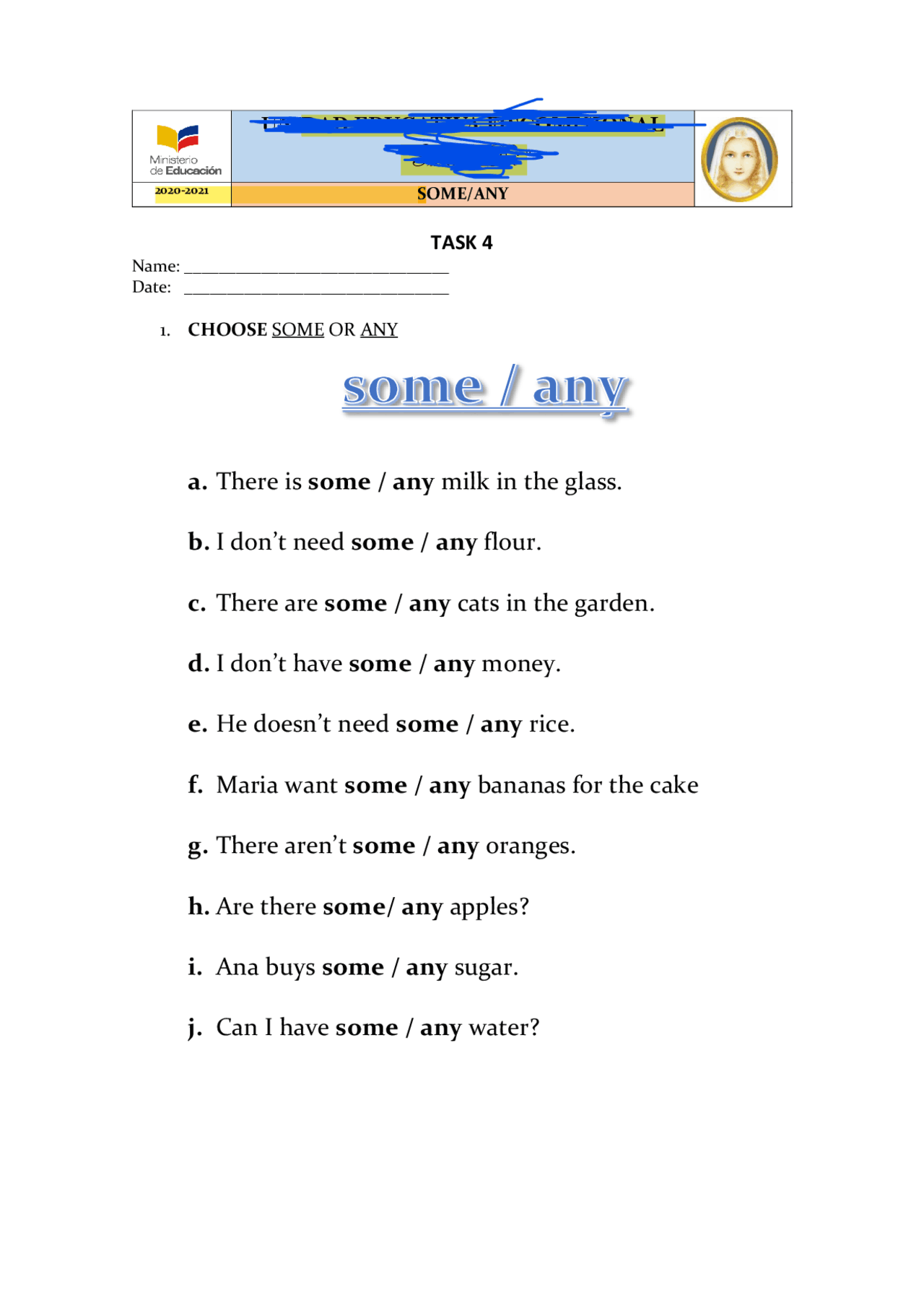 Hoja De Trabajo Para Inglés De Quinto Grado Libro De Inglés