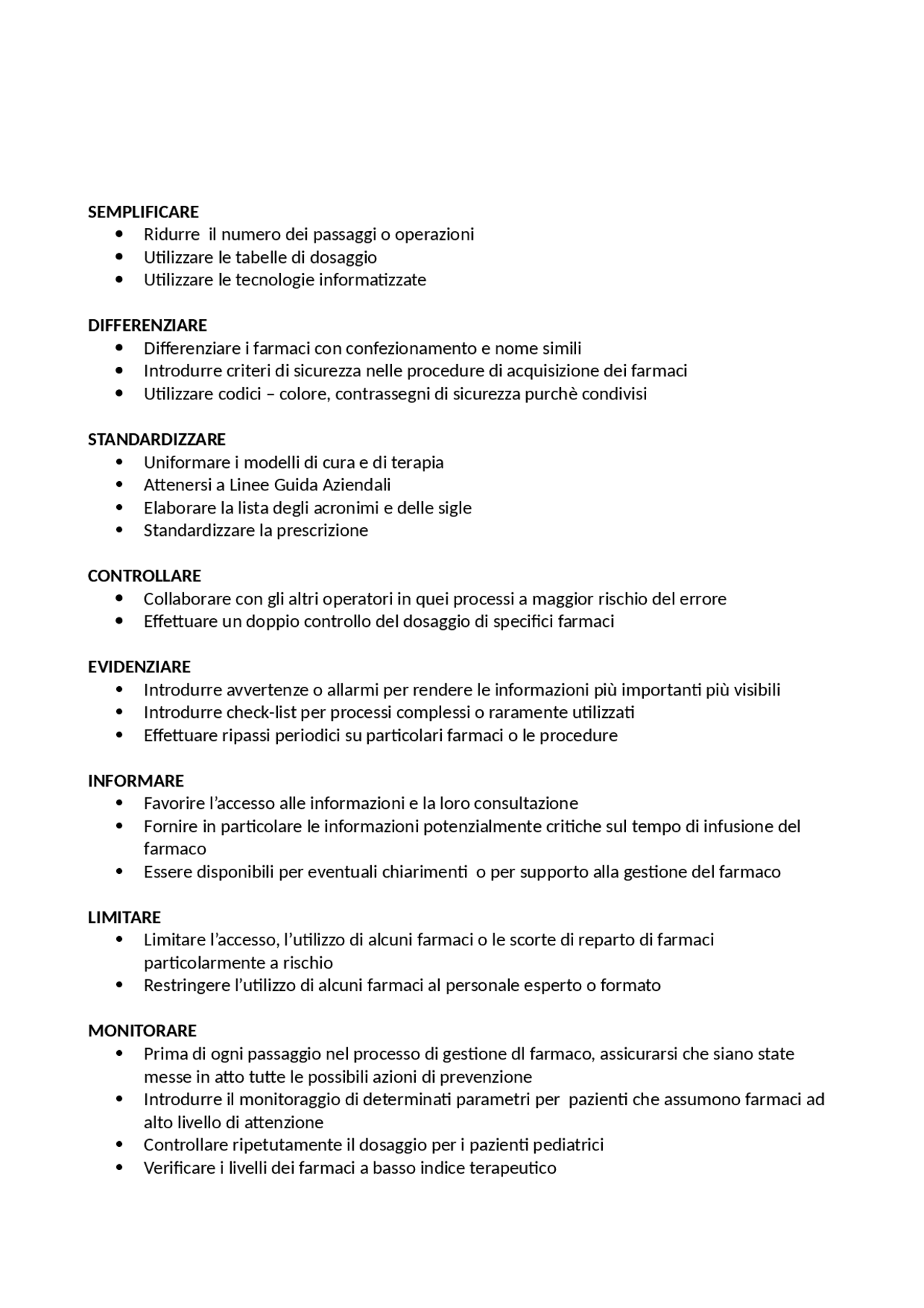 Sicurezza Del Paziente Docsity