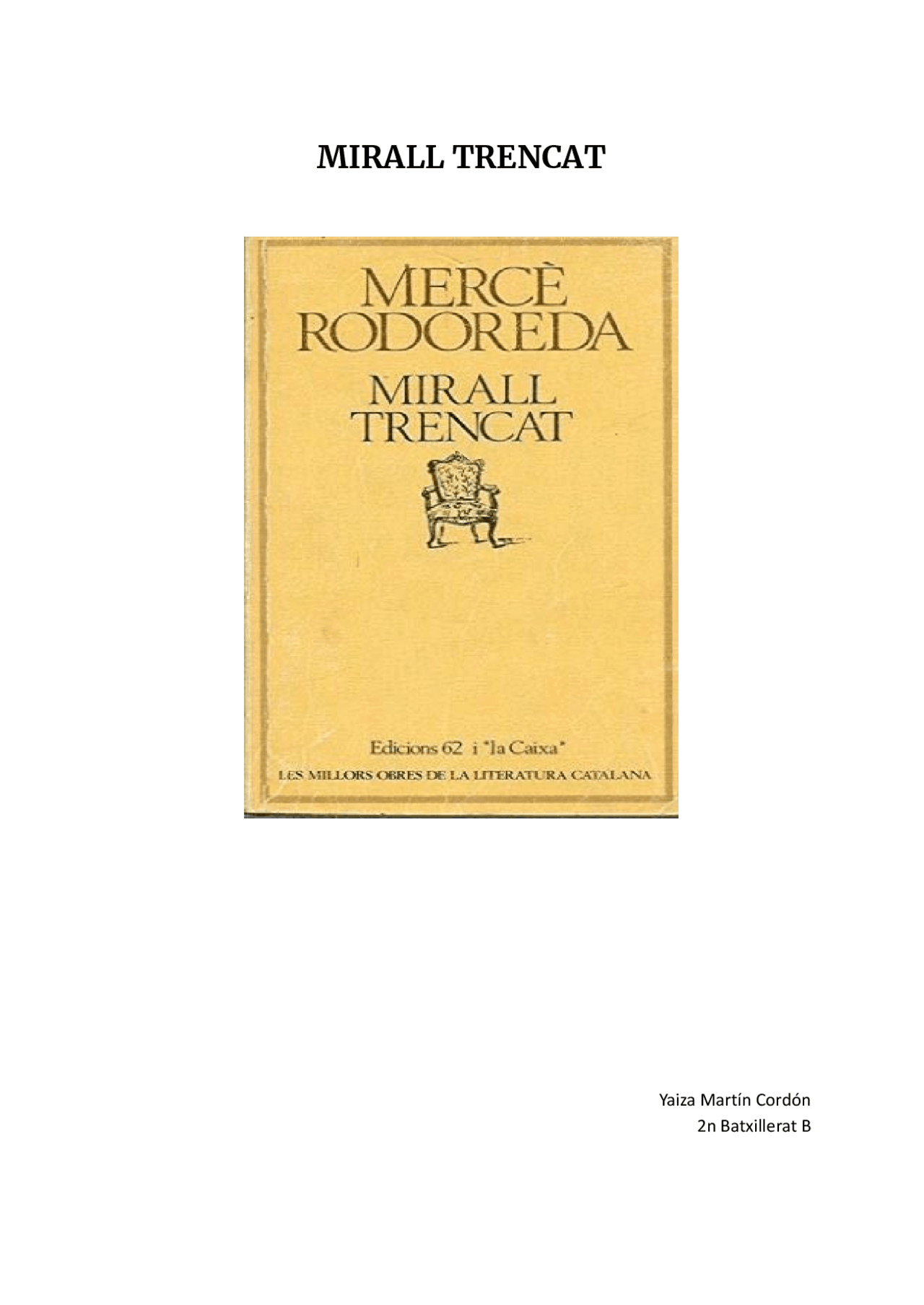 Resum Mirall Trencat Docsity