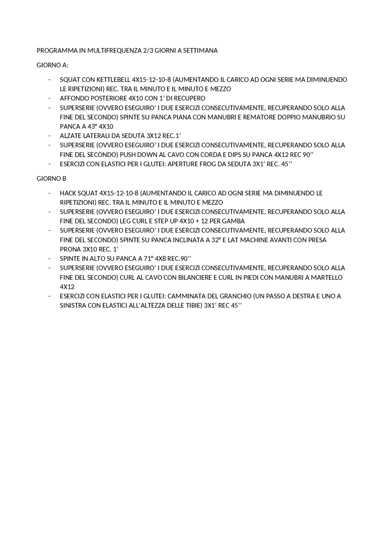 Programmazione Scienze Motorie Docsity