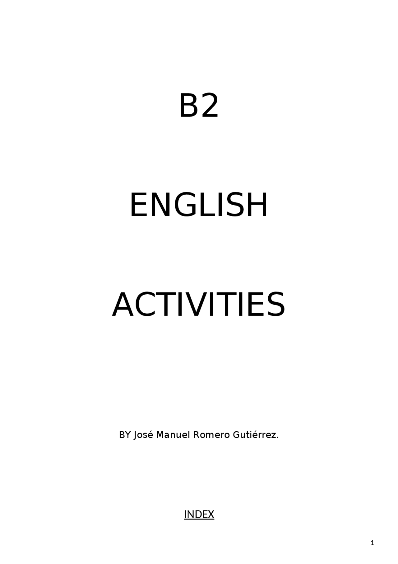 B2 activities to be ready for your exam - Docsity