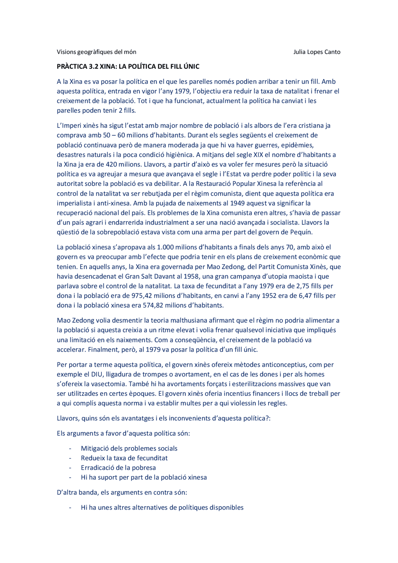 Visions Geografiques Del Mon Docsity