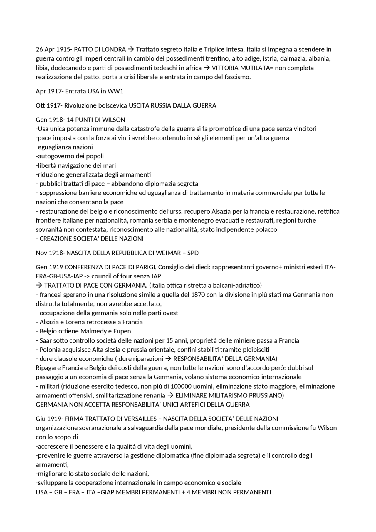 Riassunto Varsori Storia Delle Relazioni Internazionali Docsity