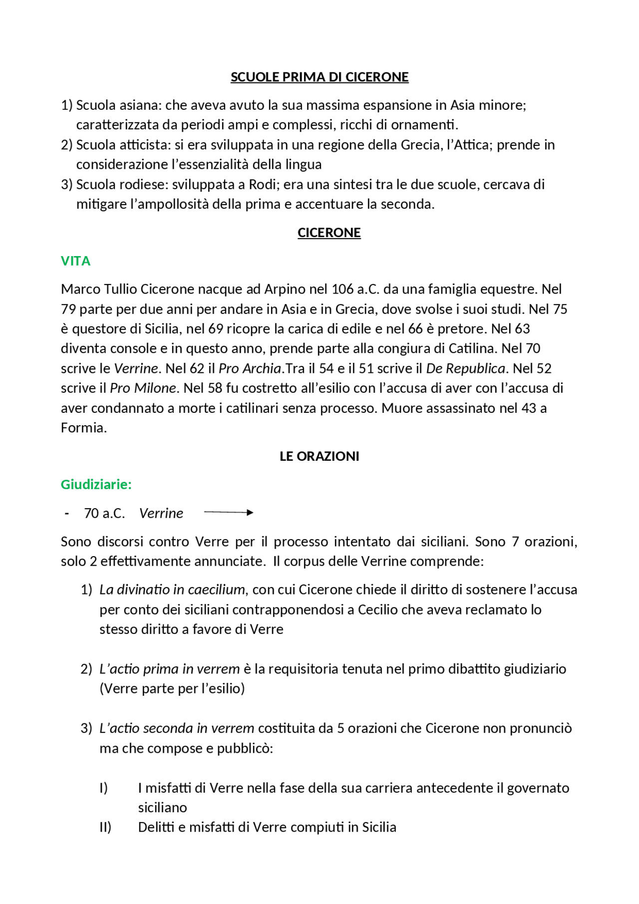 Cicerone Tibullo E Properzio Docsity