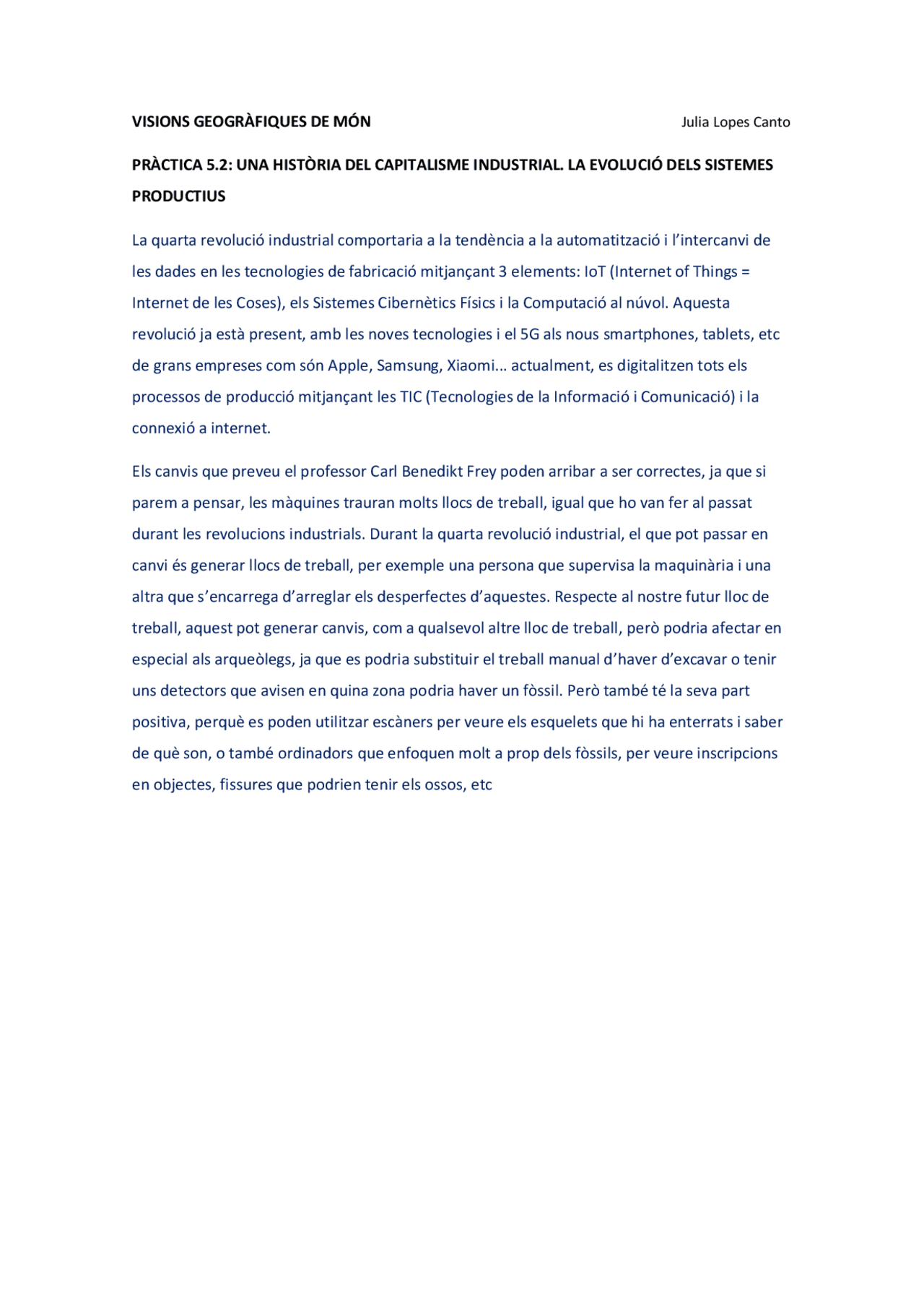Pràctica 52 De Visions Geogràfiques Del Món Docsity