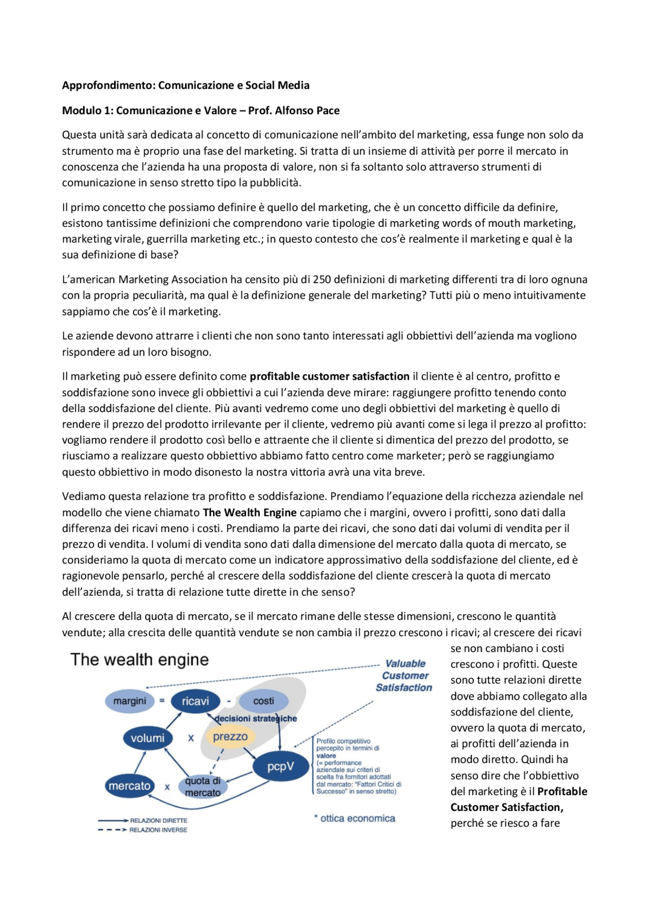 Approfondimento Comunicazione E Social Media Marcom Docsity