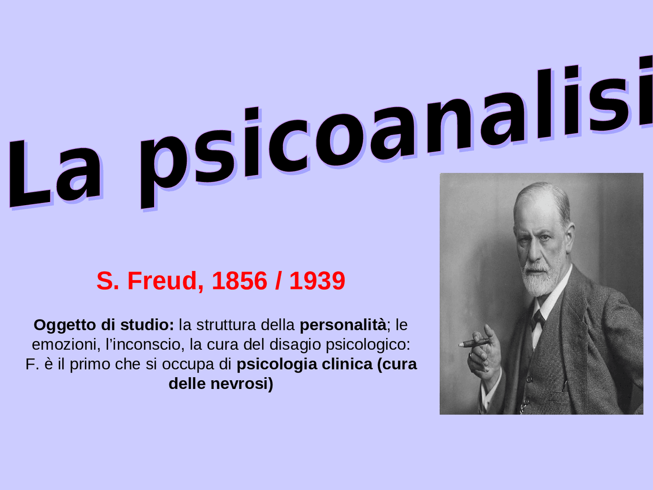 La Psicoanalisi Freud Docsity