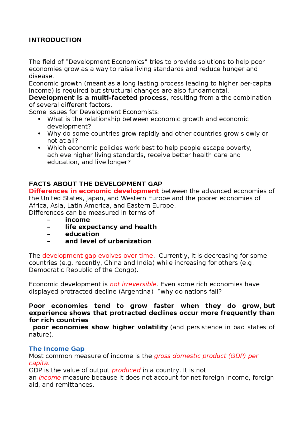 Development Migration And Globalization Docsity
