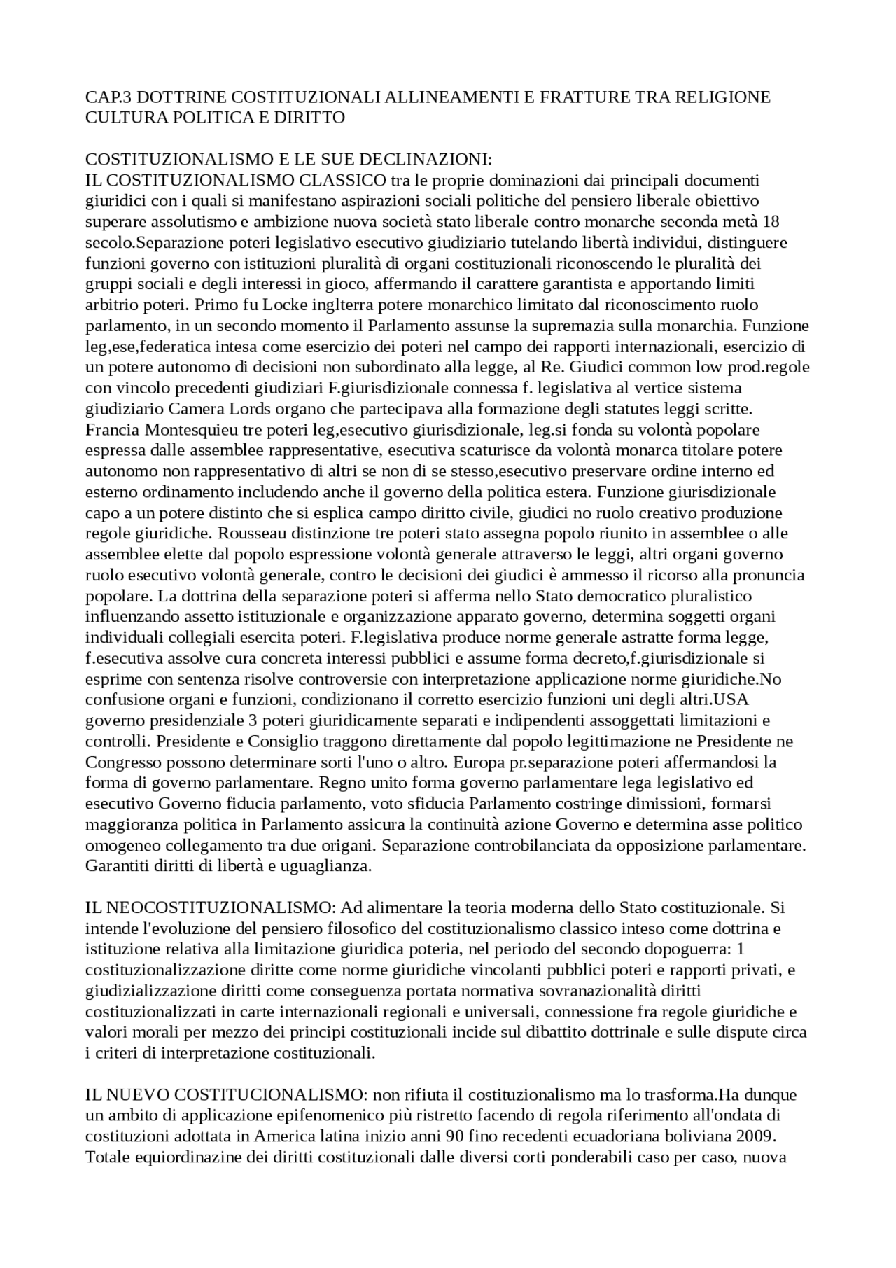 Riassunto Capitolo 3 Diritto Comparato Docsity