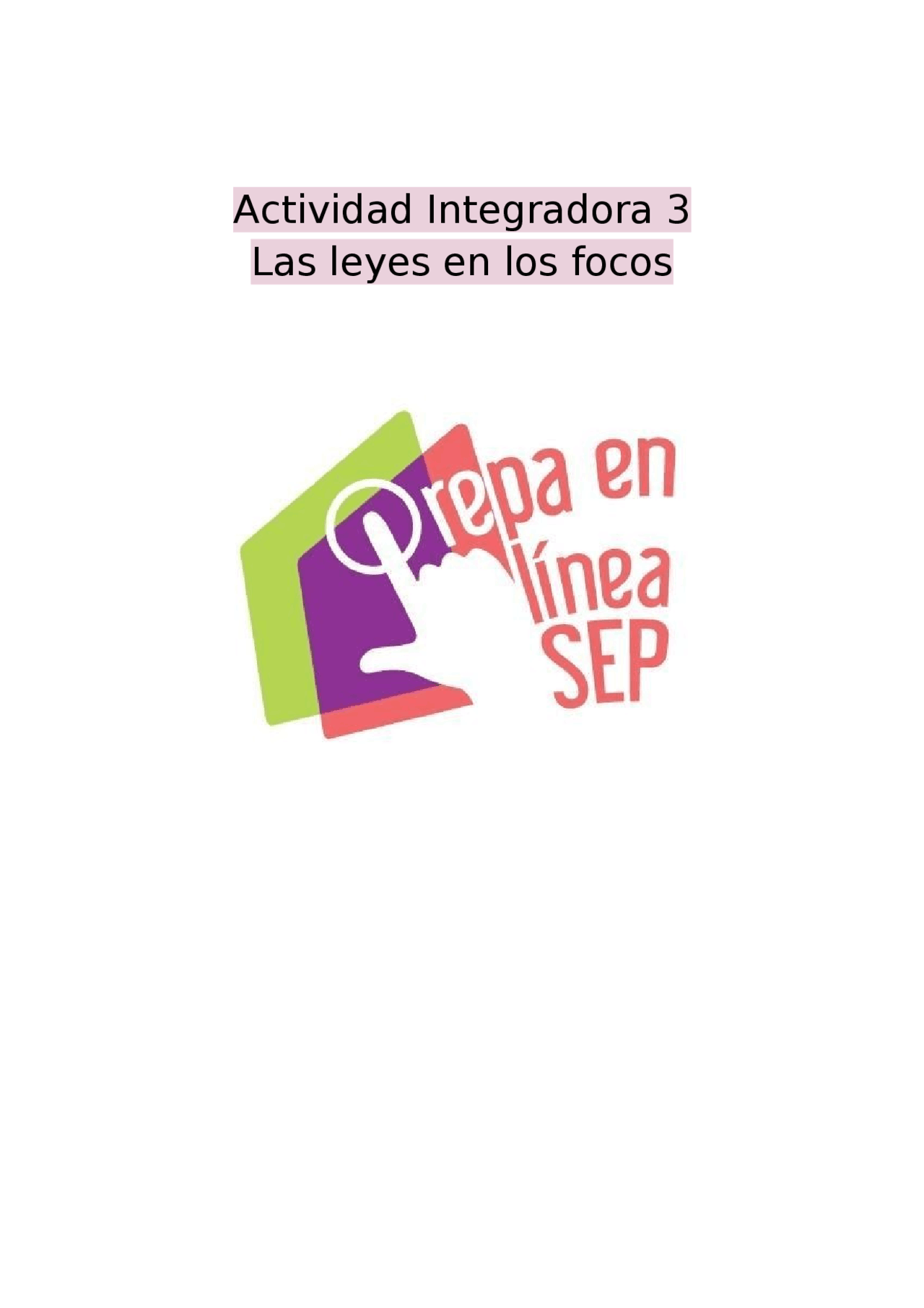Las Leyes En Los Focos Docsity