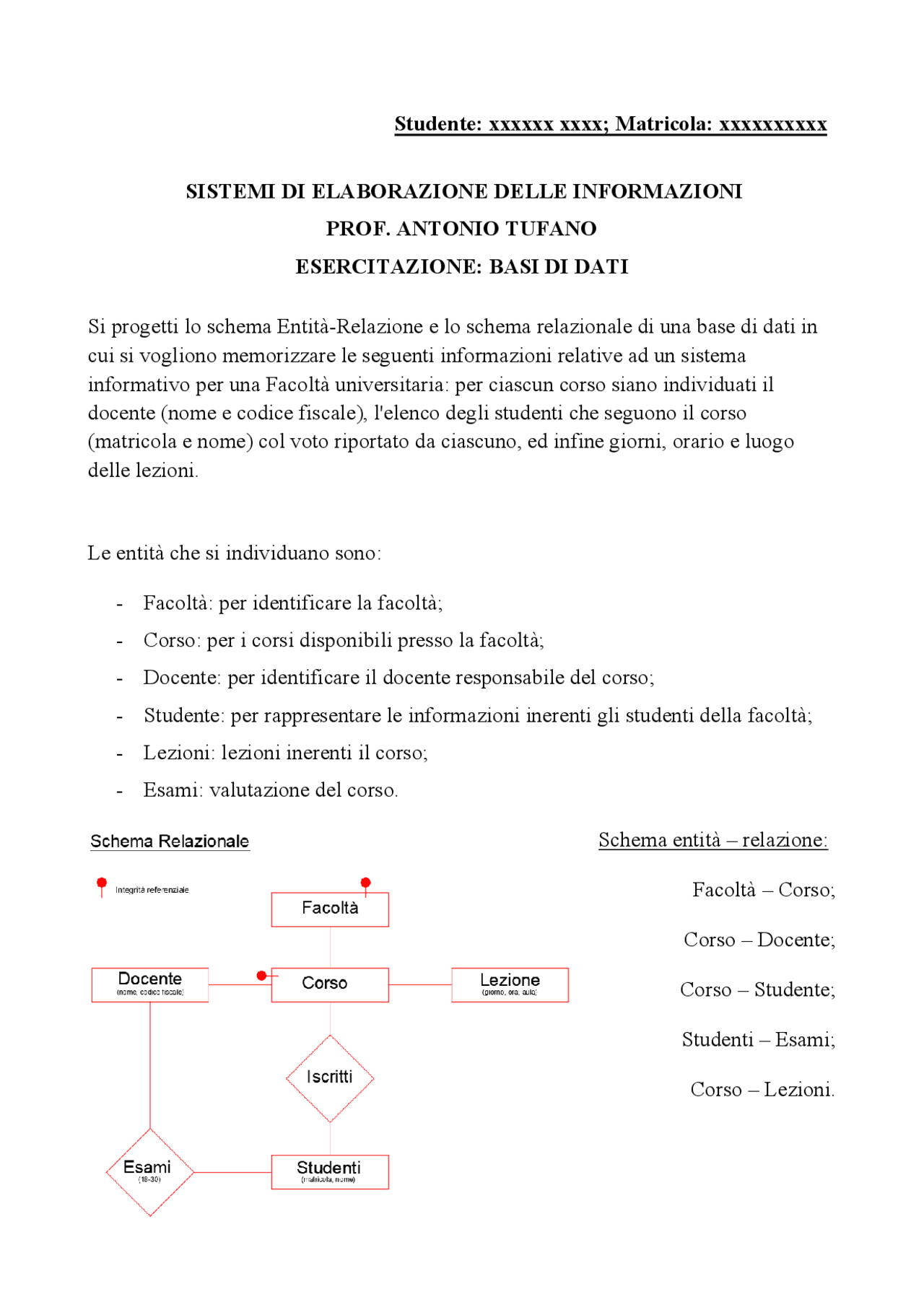 Elaborato 3 SISTEMI DI ELABORAZIONE DELLE INFORMAZIONI - Docsity