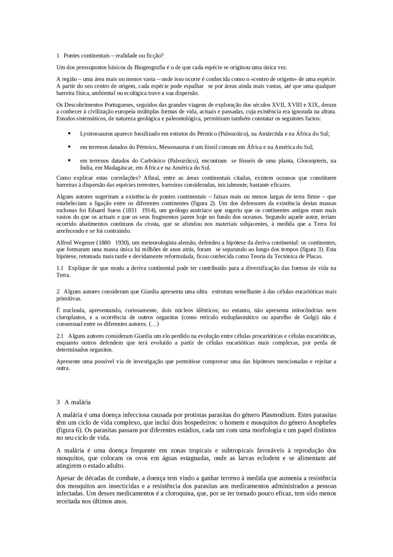Resumos De Biologia Docsity