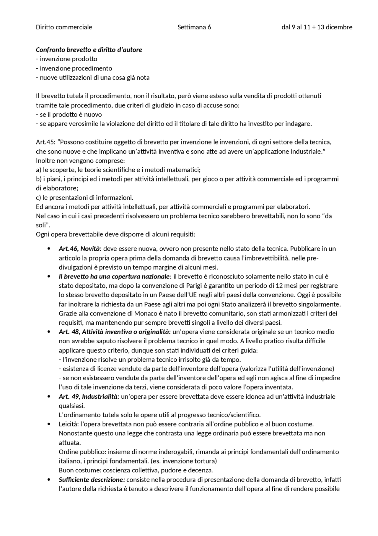 Dispense Di Diritto Commerciale Docsity