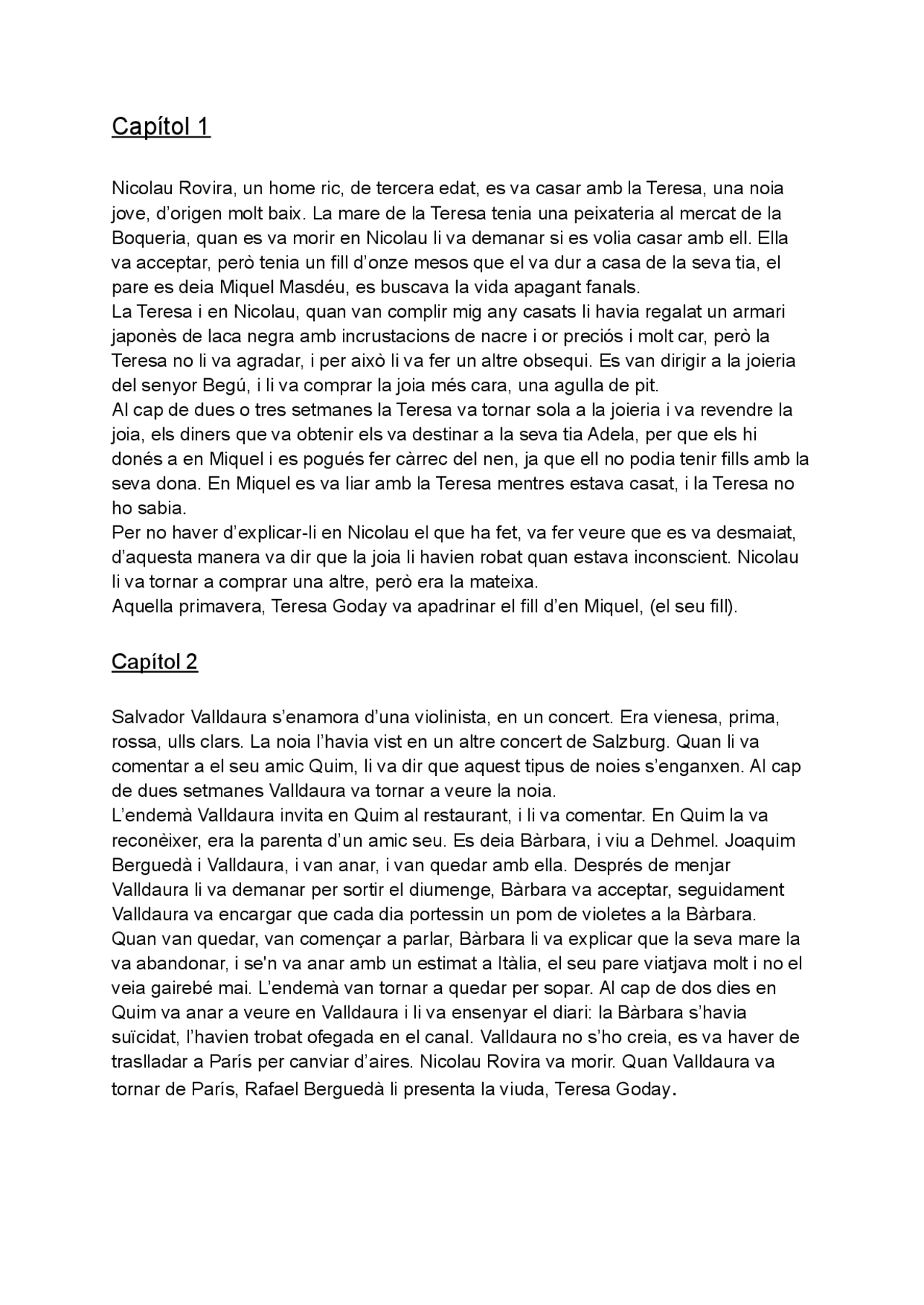 Mirall Trencat Resum Dels Primers Capituls Docsity