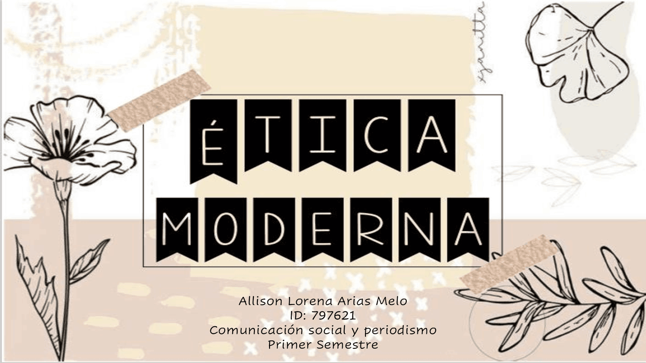 La ética Moderna Con diferentes puntos de vista | Slides of Philosophy ...