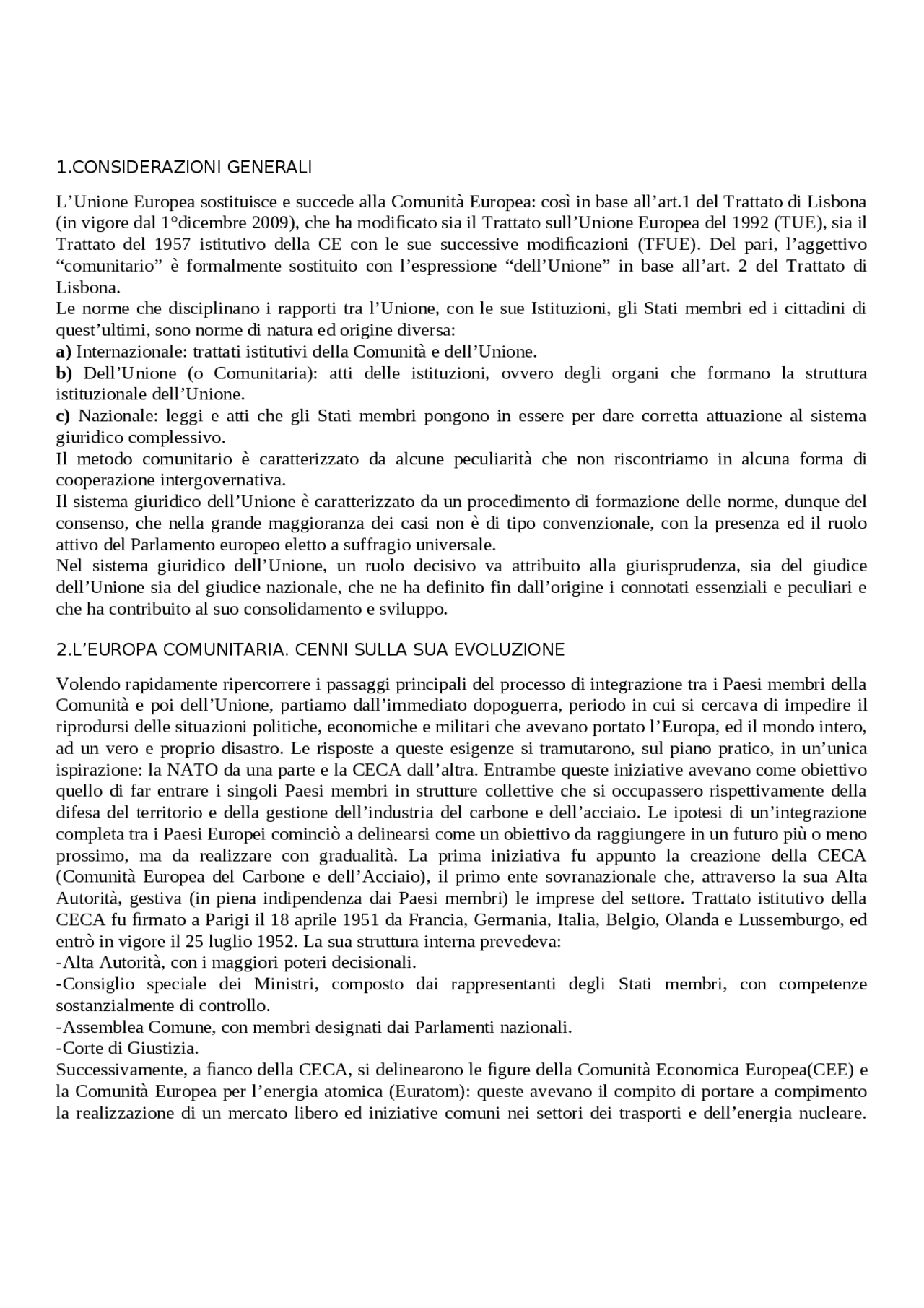 Tesauro Diritto Dellue 2020 Docsity