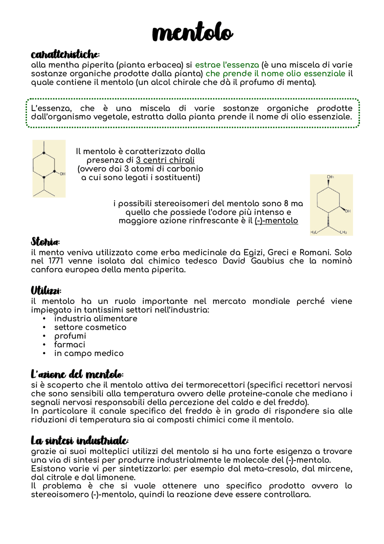 Derivati Degli Idrocarburi Approfondimenti Docsity