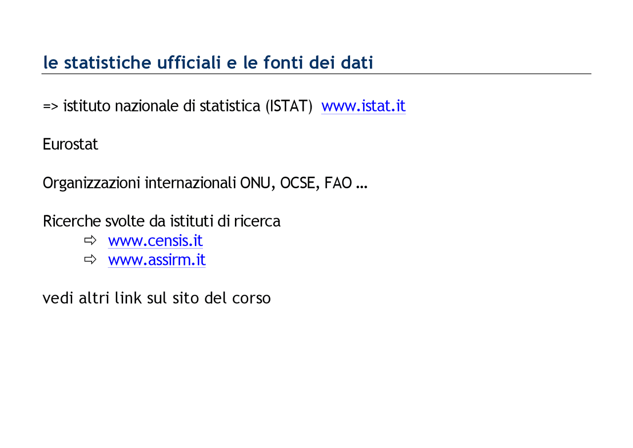 Riassunti Per Data Analysis Statistica Slides Docsity
